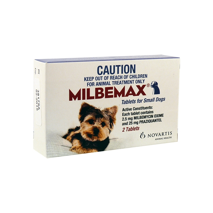 Milbemax Tablet 2 pack for Small Dogs 0.5-5kg - Dog-Flea & Worm-Worm ...