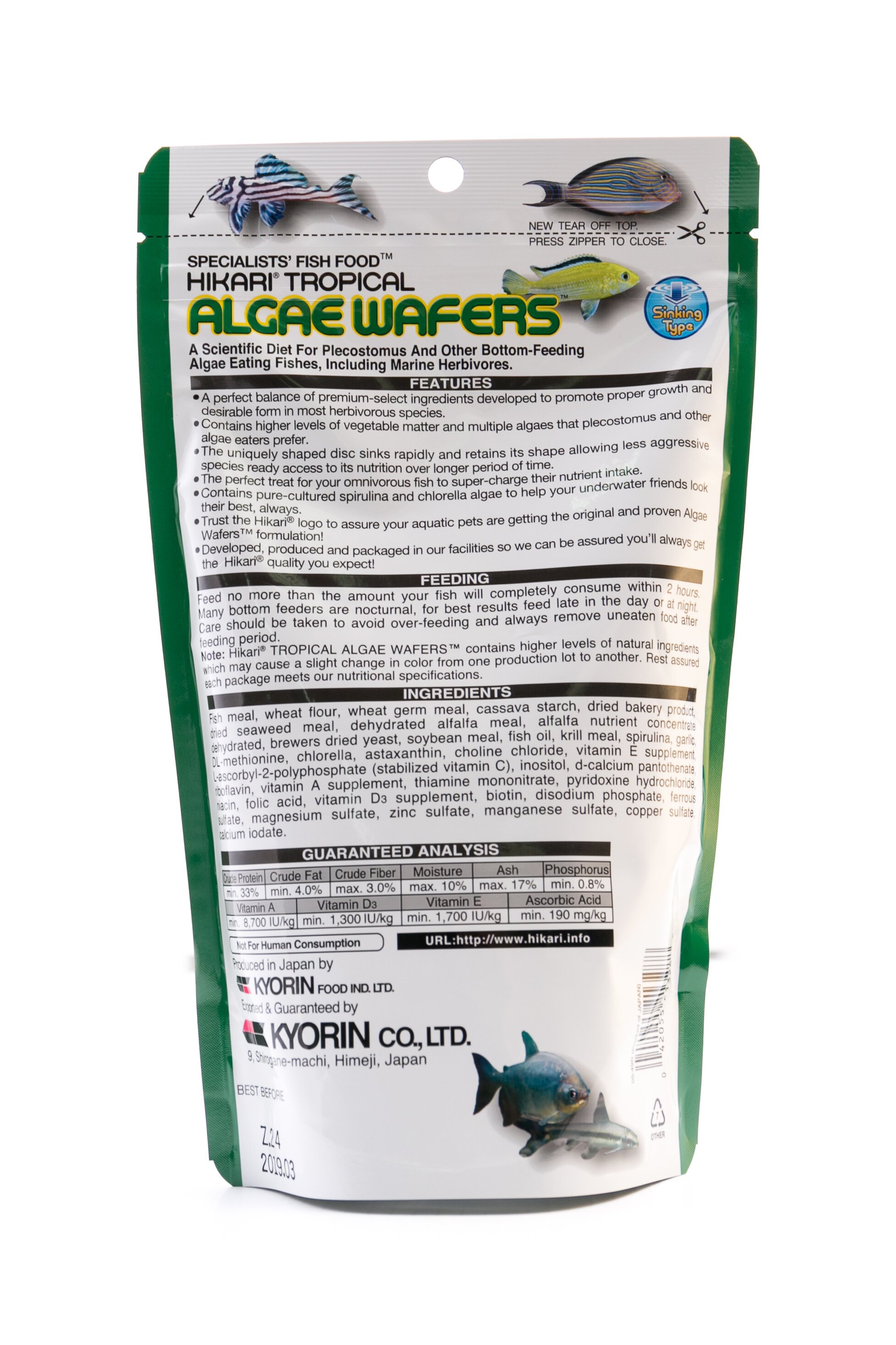 Algae Wafers - Sinking - Fish-Food-Sinking : Pet Shop Auckland – Pet ...