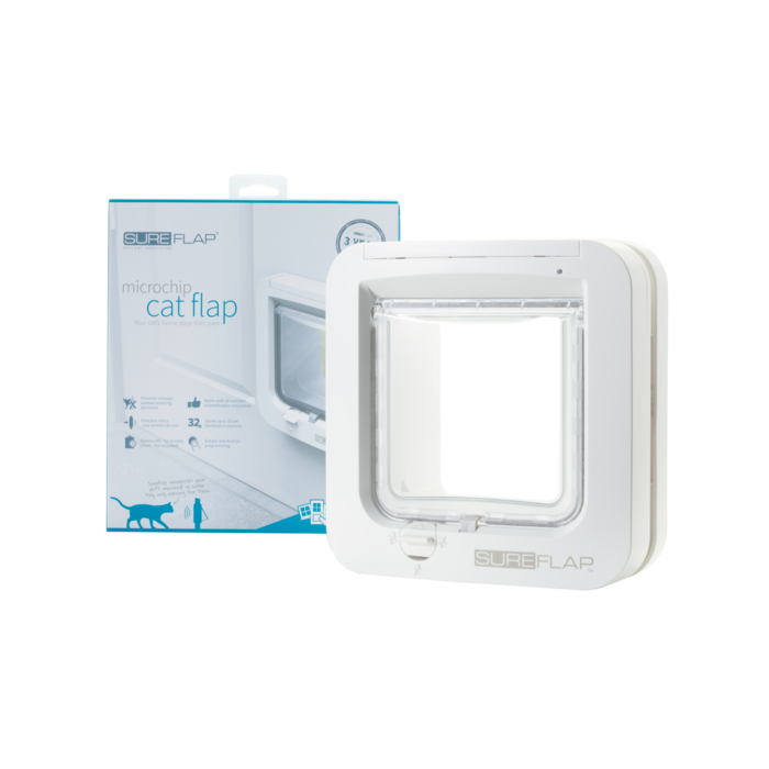 SureFlap Microchip Cat Door - White - Cat-Carriers & Cat Doors-Cat ...